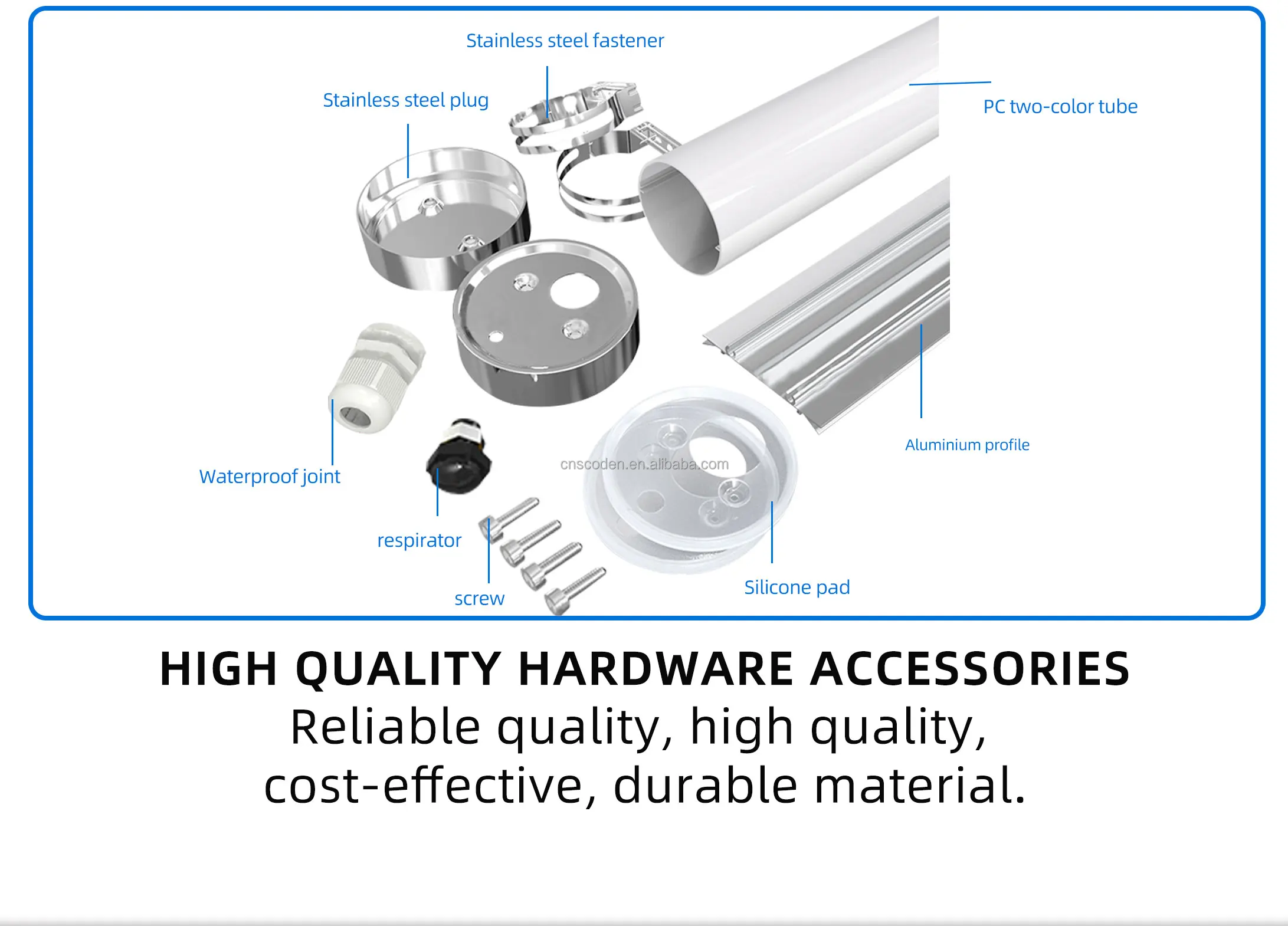 2023 IP69 4ft 50W LED Tube Light Waterproof Outdoor Linear Tri-proof ...