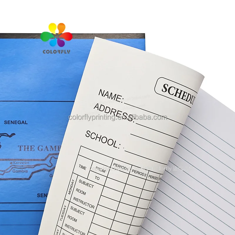 Wholesale Custom Design Bulk Printed Exercise Books