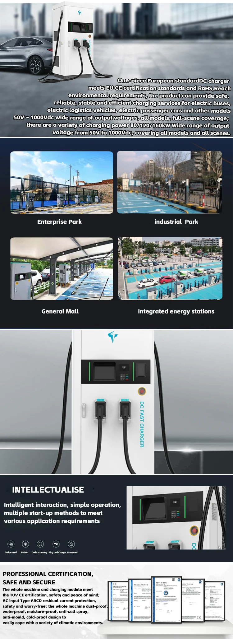 TELD One-stop DC Charging Pile 120Kw European Standard for New Energy ...