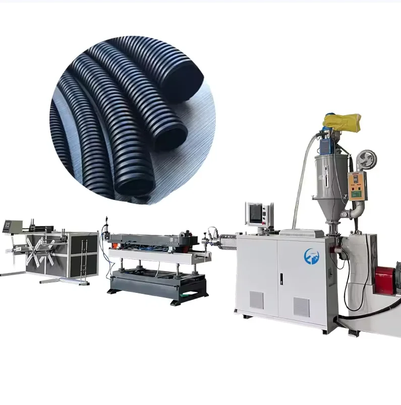 Line Machines Extruders Machinery Flexible Conduit Pvc Pp Pe Corrugated ...