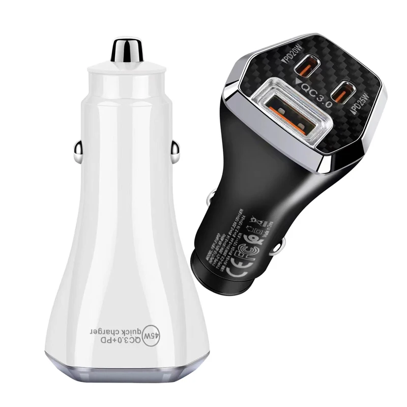 45W USB C Car Charger - Fast Charging for Iphone & More