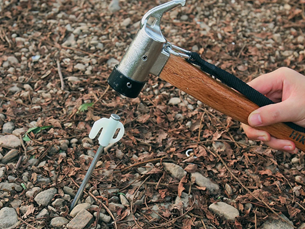 Outdoor Luminous Ground Pegs Super Heavy Duty Threaded Tent Stakes ...