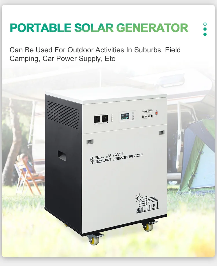 5000w 5kw Solar Power Generator with Panel for Home Use