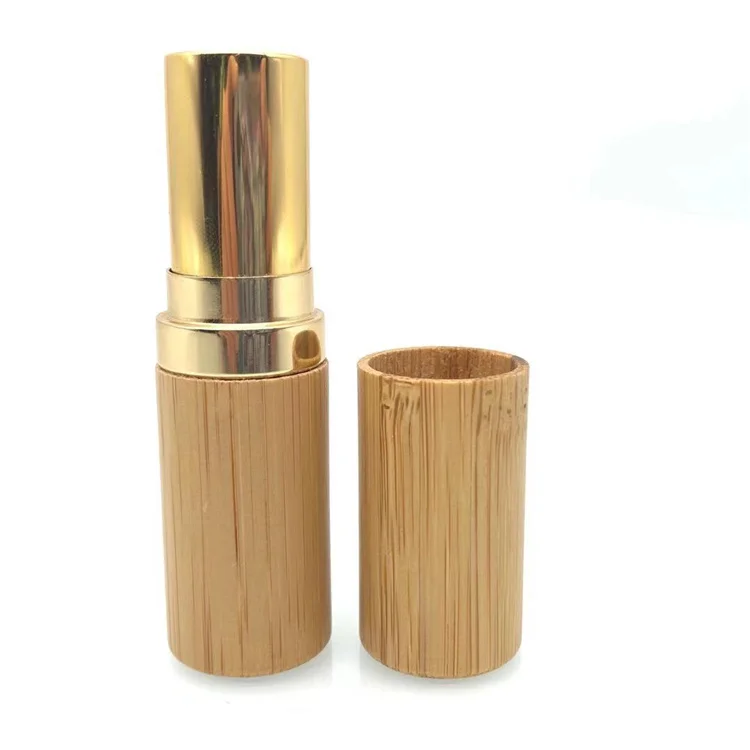 Eco Friendly 5g Empty Plastic Bamboo Lip Balm Tube For Lipstick ...