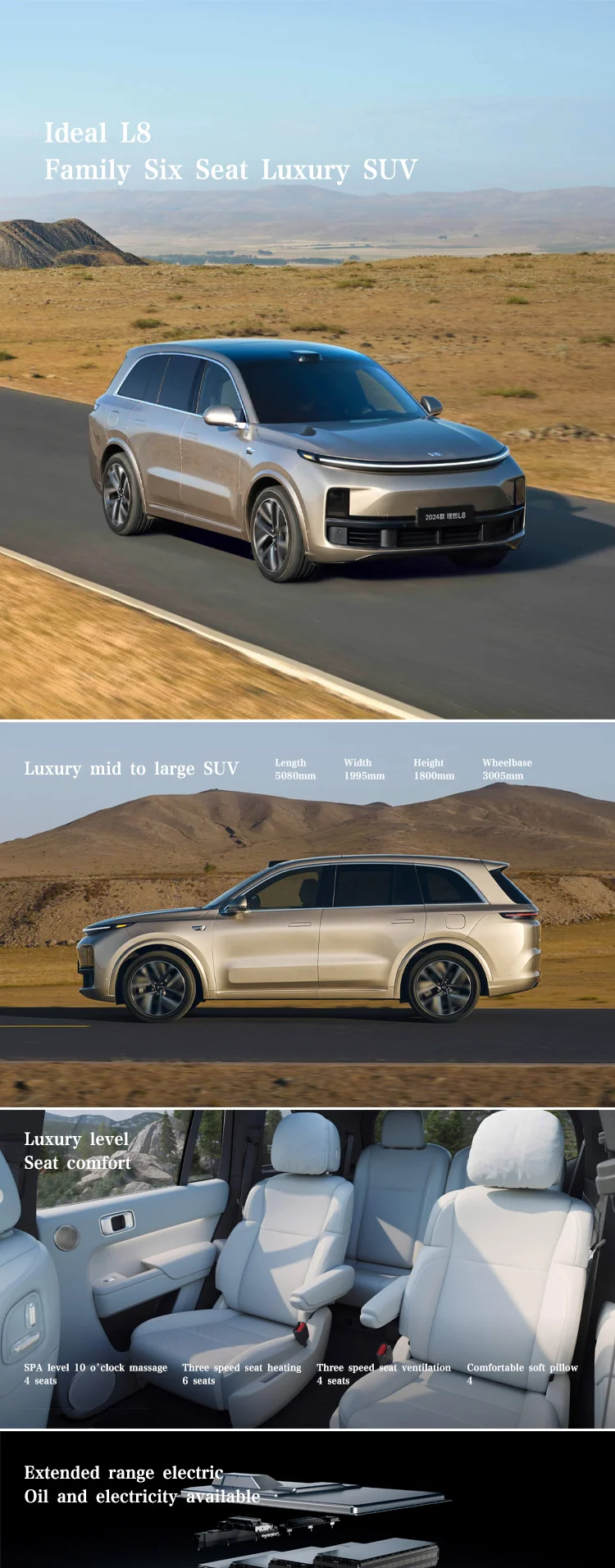 2024 Automotive New Electric Suv Li One L8 Max Li Xiang One L9 Lixiang One L7 L8 L9 Ultra New ...