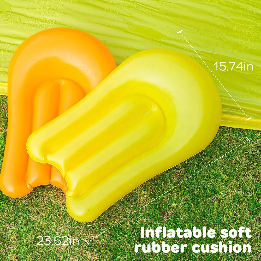 Summer Outdoor Water Play Inflatable Water Slides Slip Lawn Toy For ...