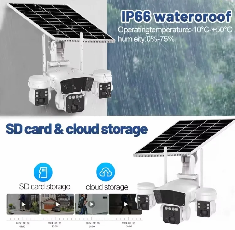 12MP 3lens AI Home Security Camera with Two-Way Audio