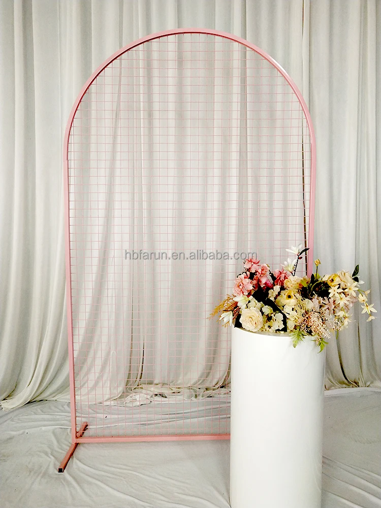 Golden Mirror Exquisite Octagon Wedding Backdrop Wedding Arch Stand ...