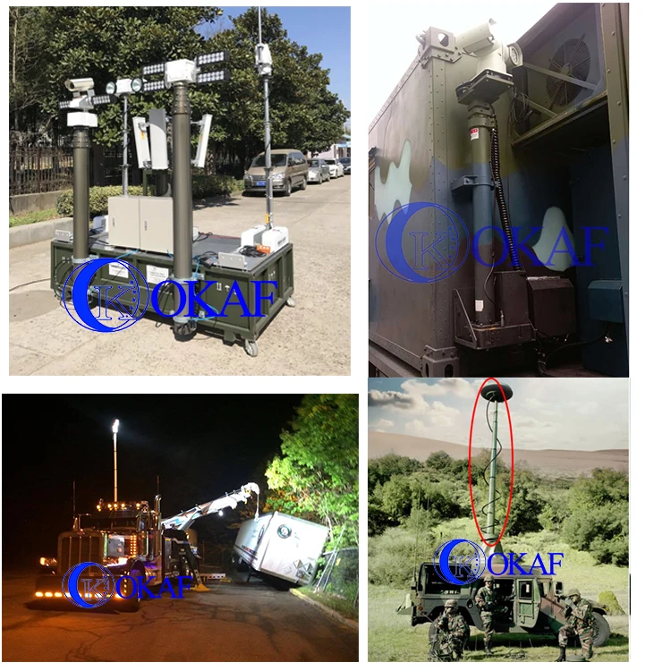 Vehicle Mounted Surveillance CCTV - Electric Telescopic Mast