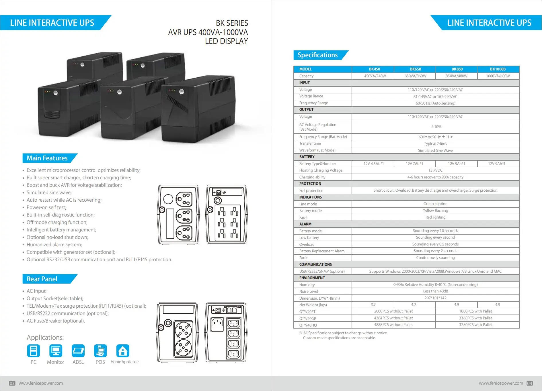 Factory Sale UPS Uninterruptible Power Supplies for Computers Single ...
