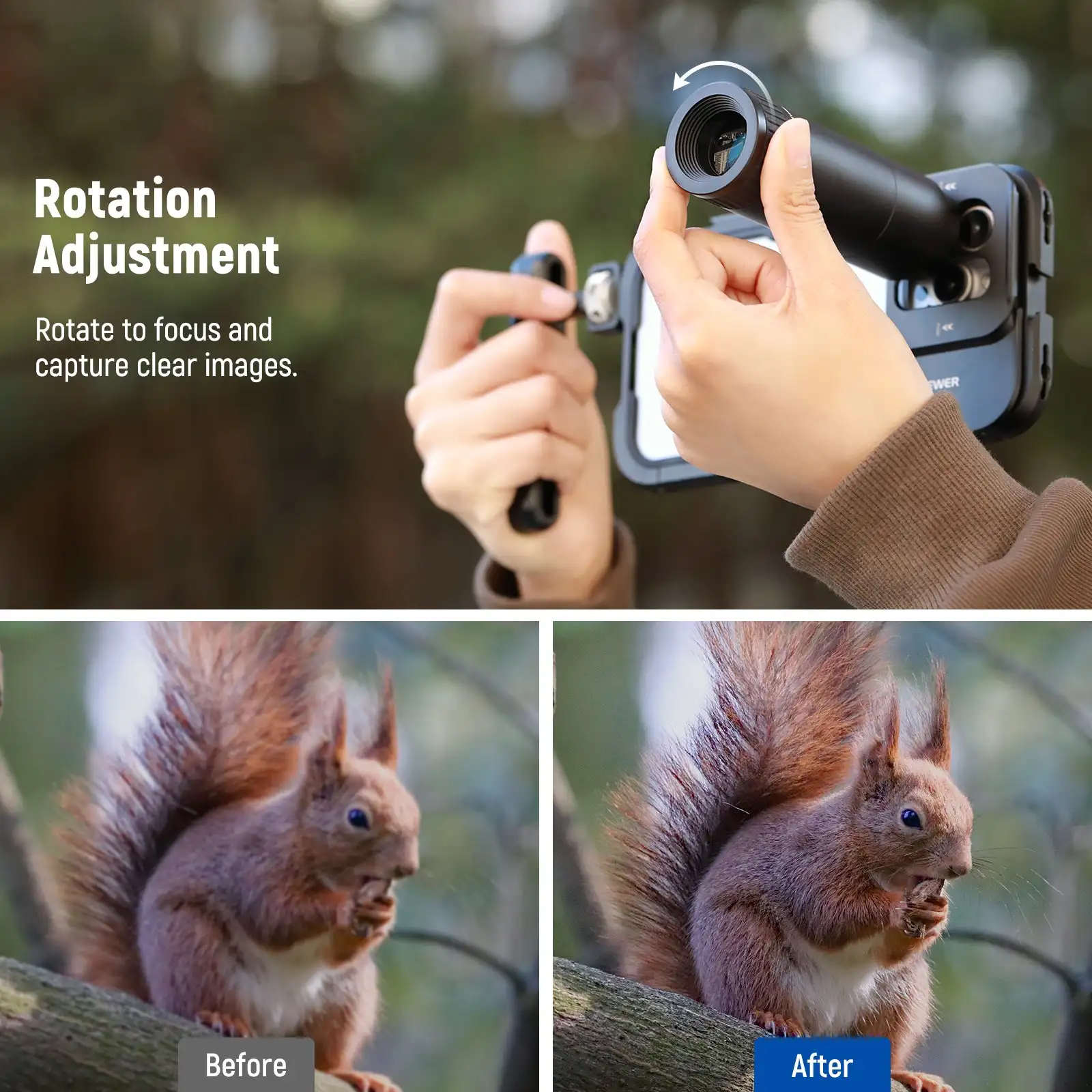 7x Magnification Phone Camera Lens Neewer Hd Telephoto Lens Only For ...