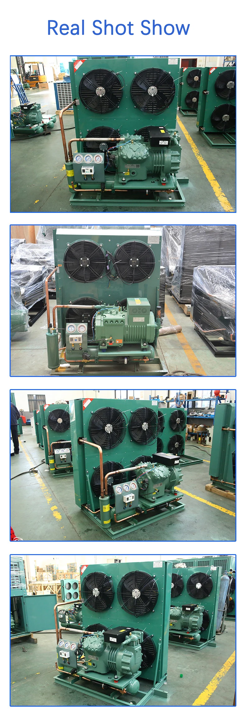 Cold Storage Refrigeration Unit Semi-hermetic Compressor 3hp 5hp 8hp ...