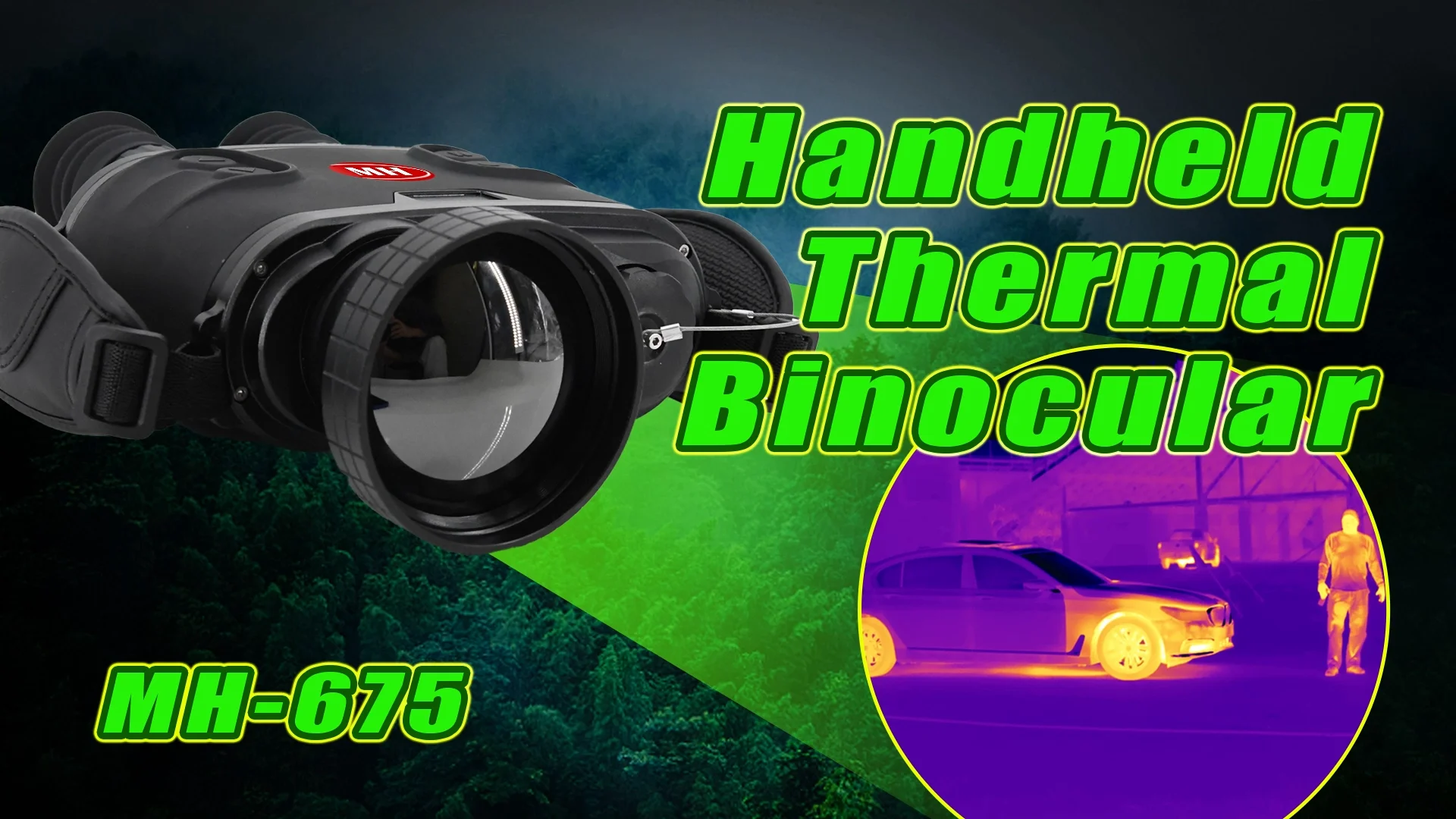 Mh- 675 Customizable Binocular Long Range 2x 4x Zoom Long-range Thermal ...