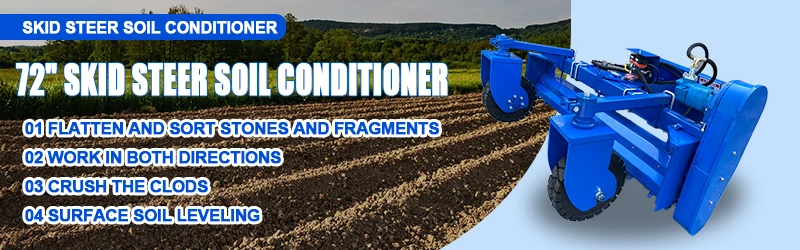 Industrial Skid Steer Soil Conditioner - Quick Power Scape Filler