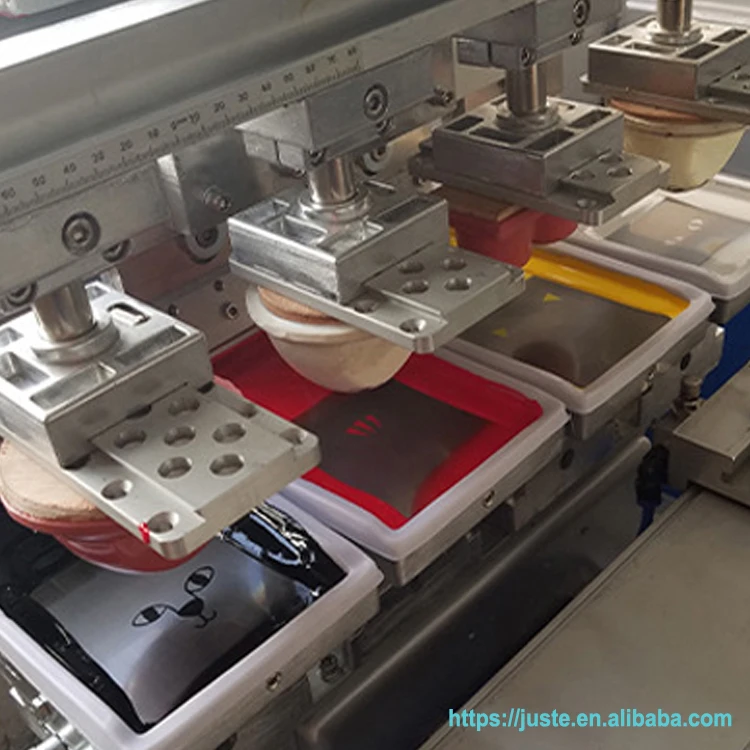 Multi 4 Color Pad Printer Ink Well Tray Automatic Semi Auto Tampo Print ...