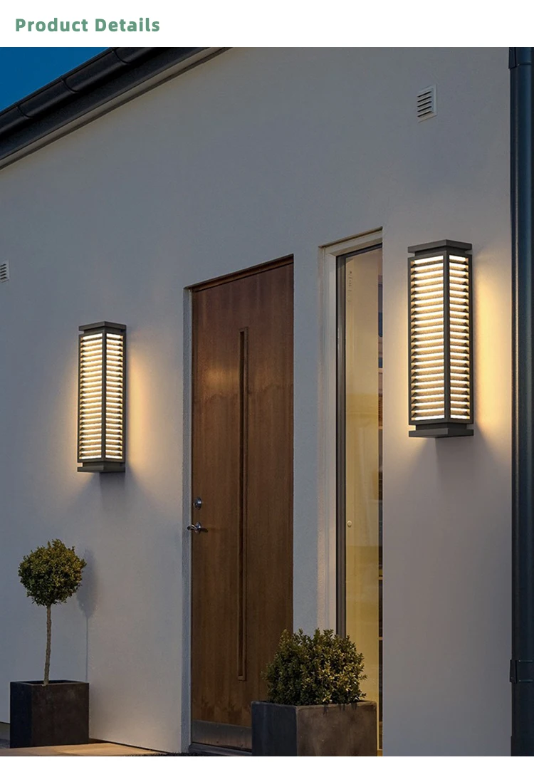 Outdoor Courtyard Gate Villa Wall Light Ip65 Waterproof Household ...