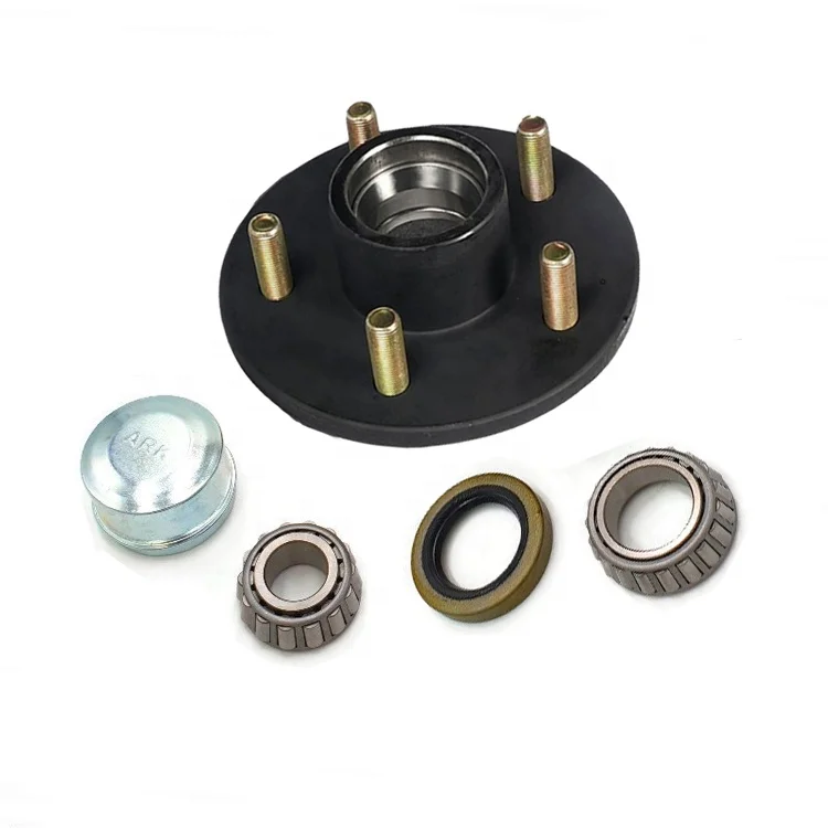 2000 Lb Trailer Boat Axles Hub Assembly - 5 Lug Kits