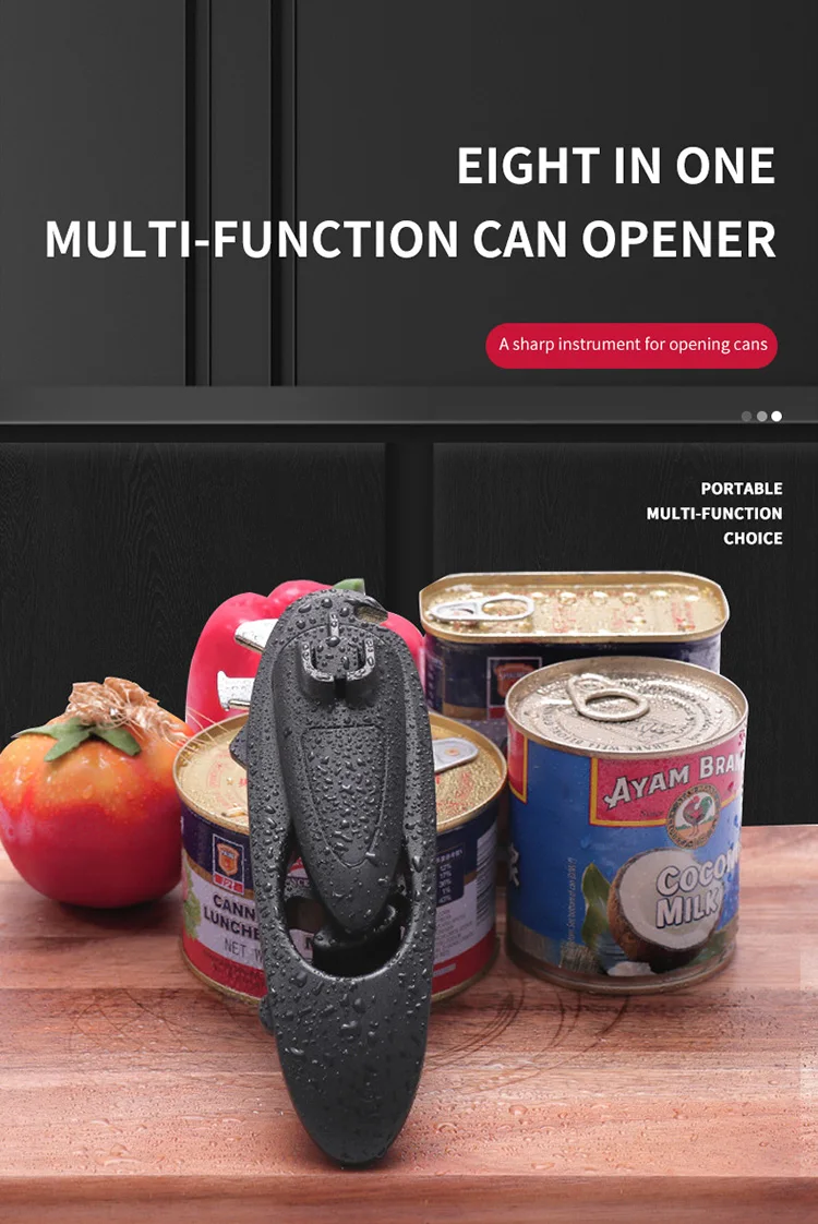 Multifunctional Can Opener - Portable Stainless Steel Cutter