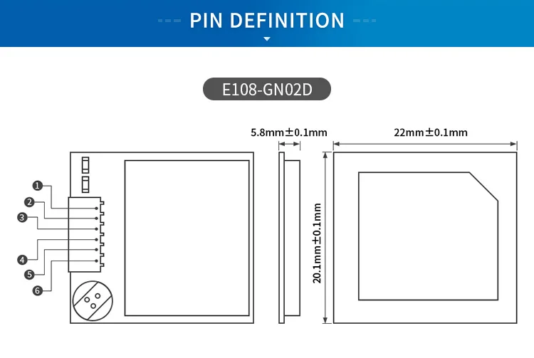 Ebyte E108-GN02D GNSS Positioning Module - Precision & Versatility
