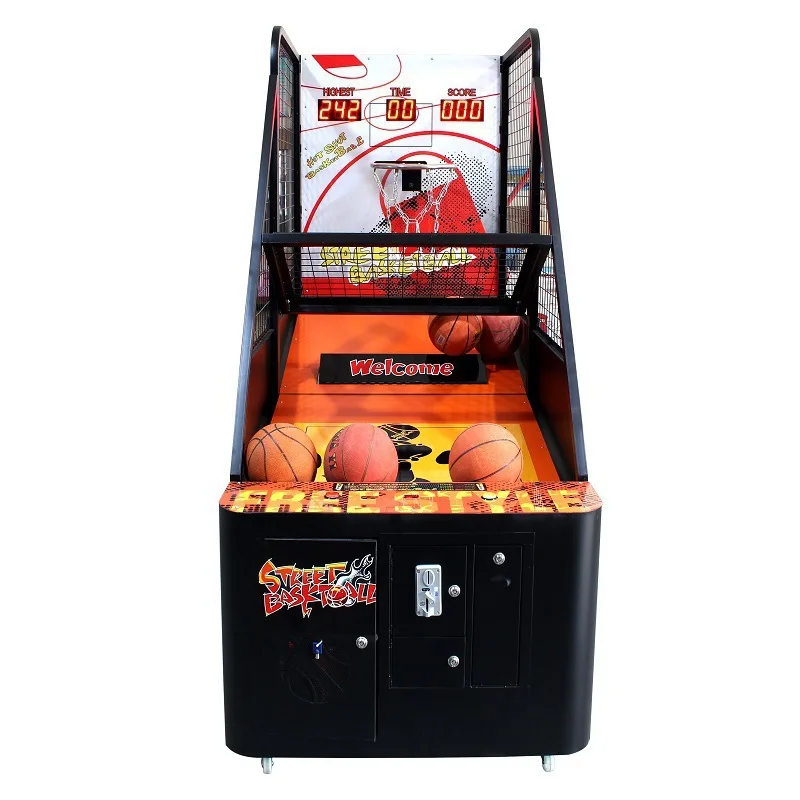 SUNMO Coin Operated Street Basketball Shooting Machine