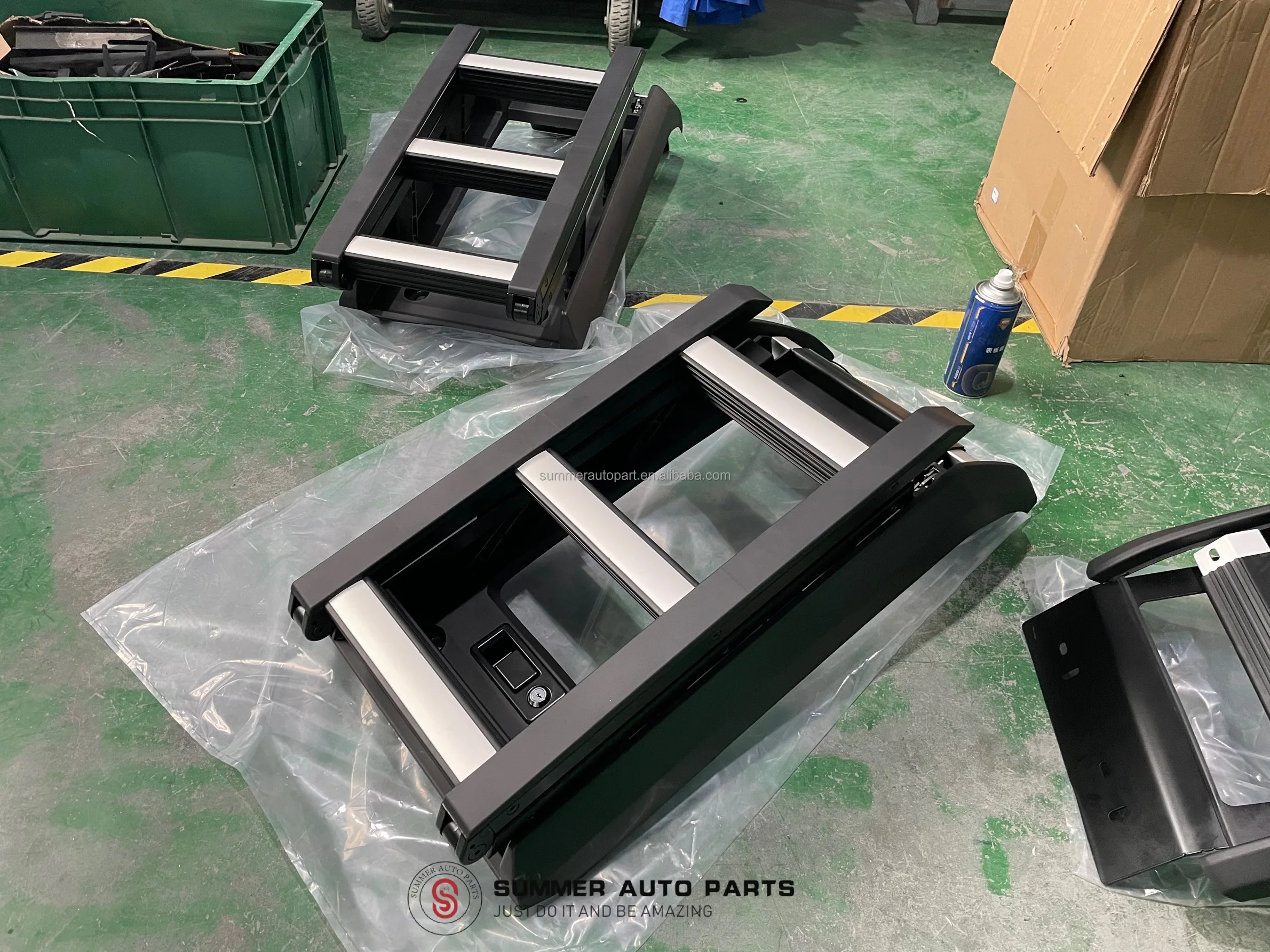 Defender 110 Aluminum Ladders New Defender Side Ladder Roof Rack Car ...