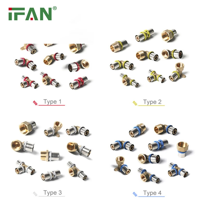 IFAN New Superb Quality PEX Fittings Plumbing Brass Straight Connect ...