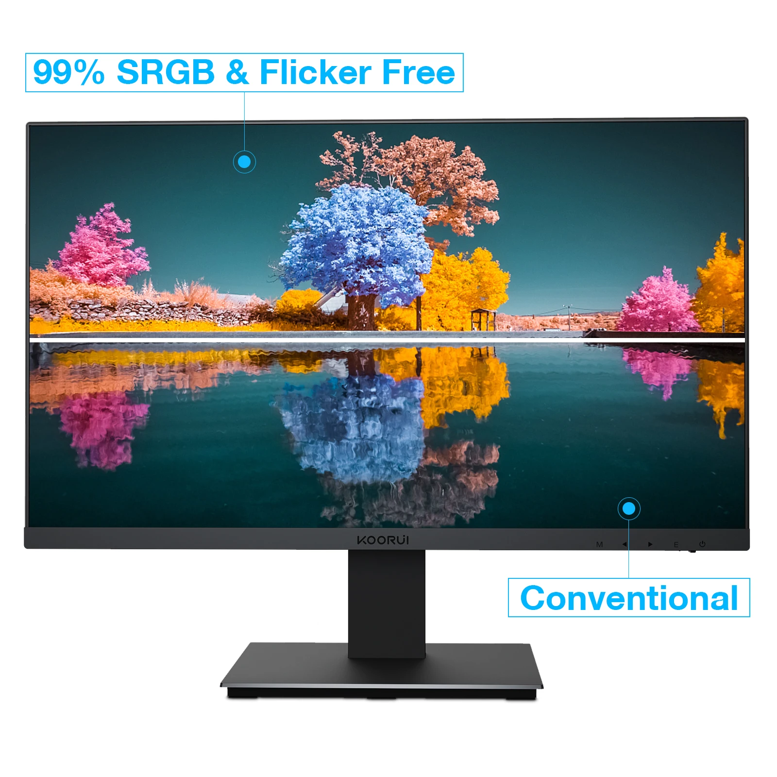 KOORUI LCD Monitors - High Refresh Rates for Business