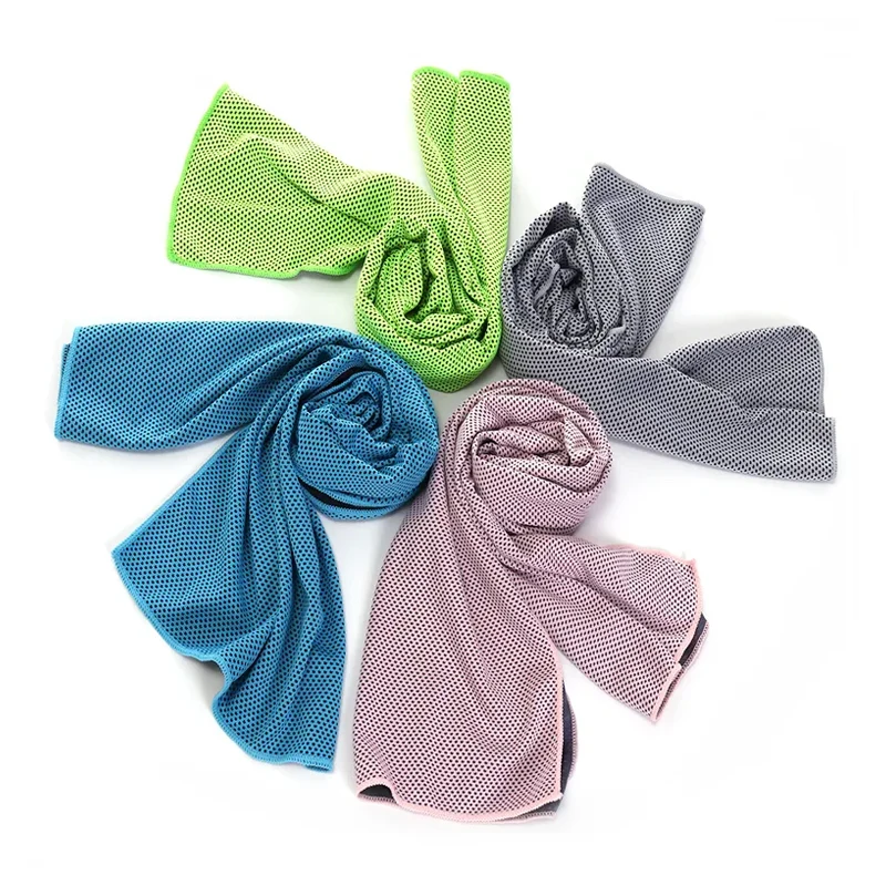 Custom Sublimation Logo Cool Towel Summer Breathable Sportstowel Quick ...
