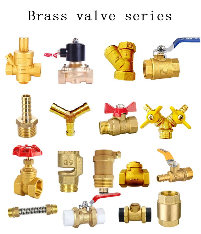 Brass Valves Ball Pipe Fittings Raccord De Tuyau En Laiton 1/2 Foot ...