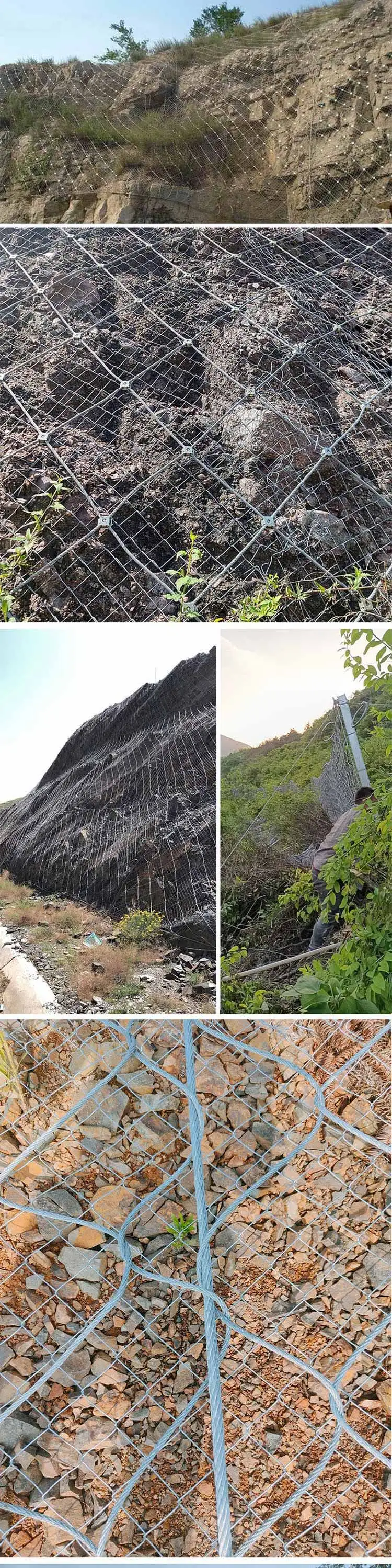 304 Stainless Steel Wire Mesh / Flexible Cable Wire Rope X-type Mesh ...