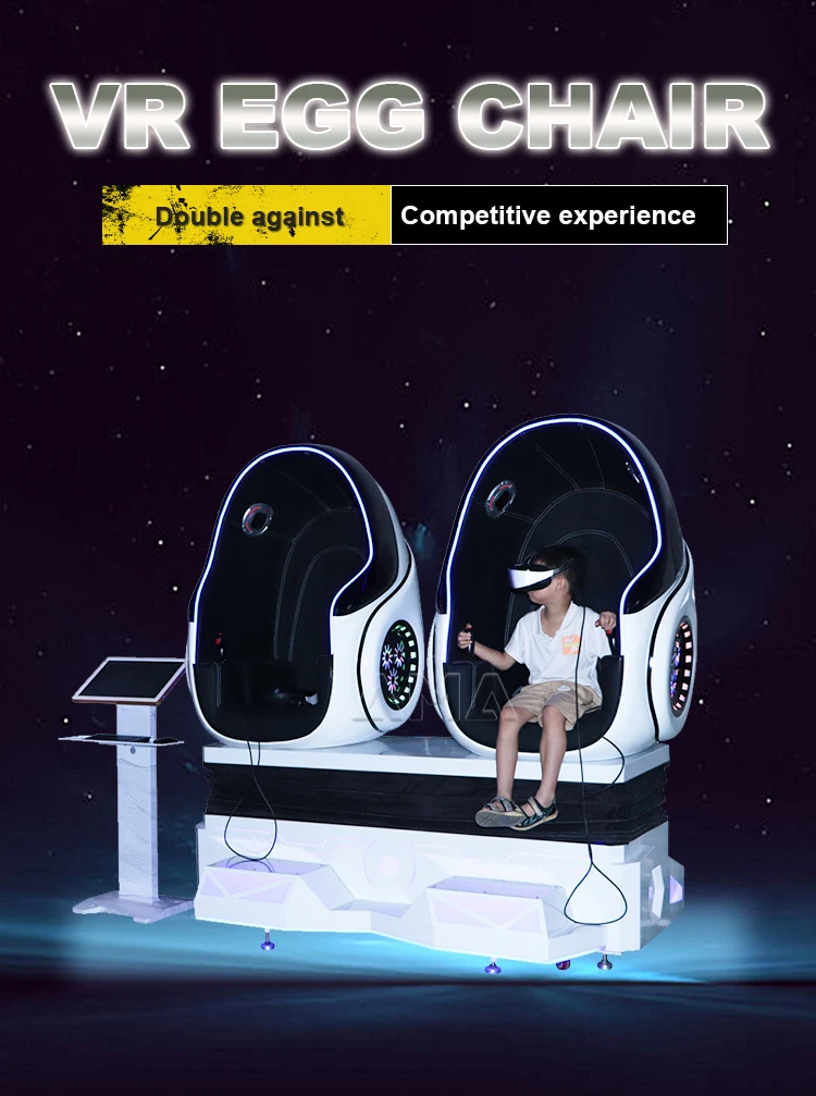 9D VR Egg Chair - Ultimate Cinema Roller Coaster Experience