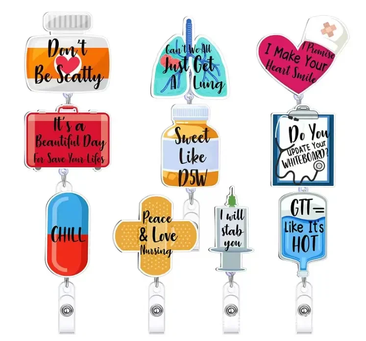 Bestom Medical Design Acrylic Healthcare Worker Nametag Accessories ...