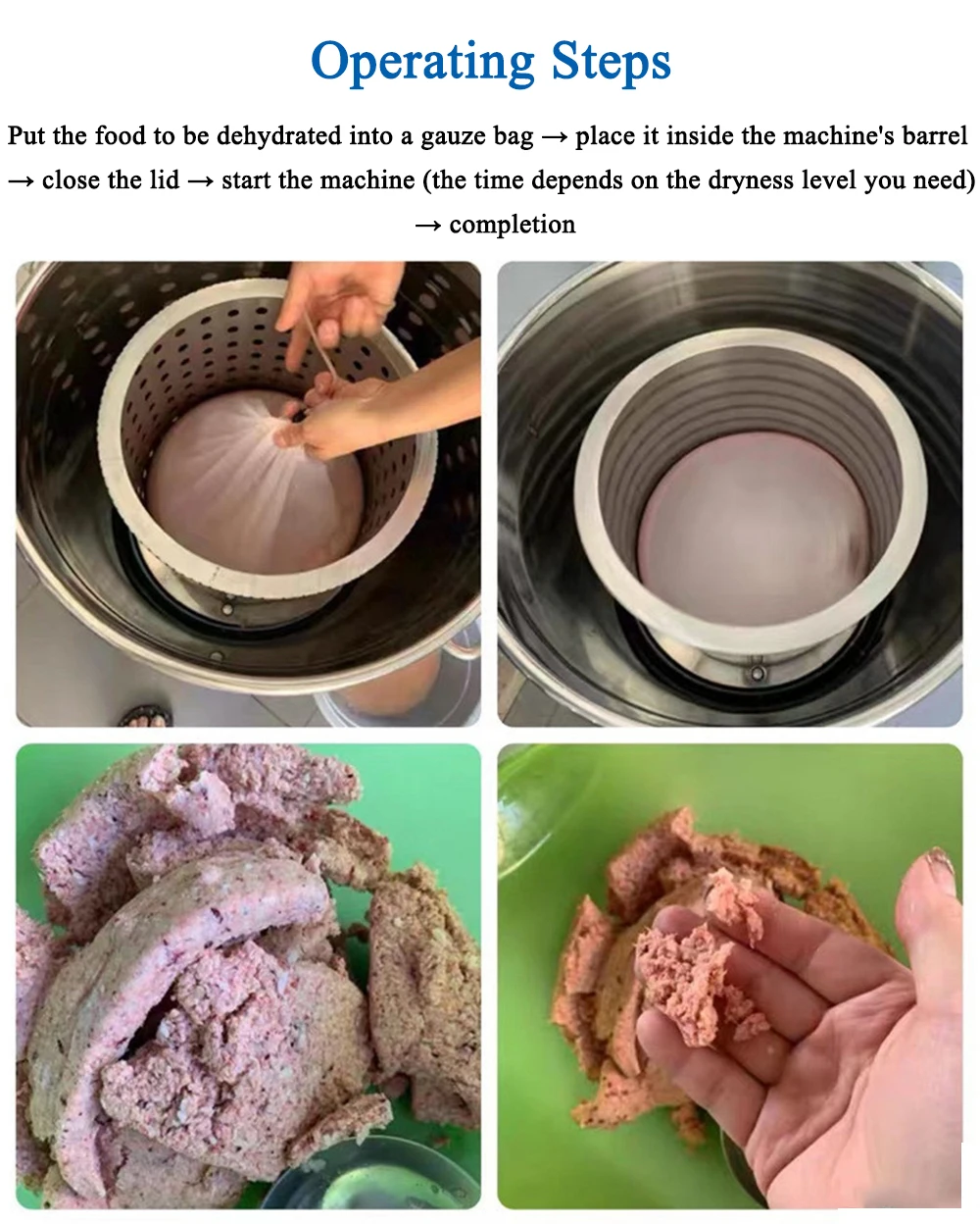 Spin Dryer Machine Rotary Drying Equipment Dehydrator Vegetable Spin ...