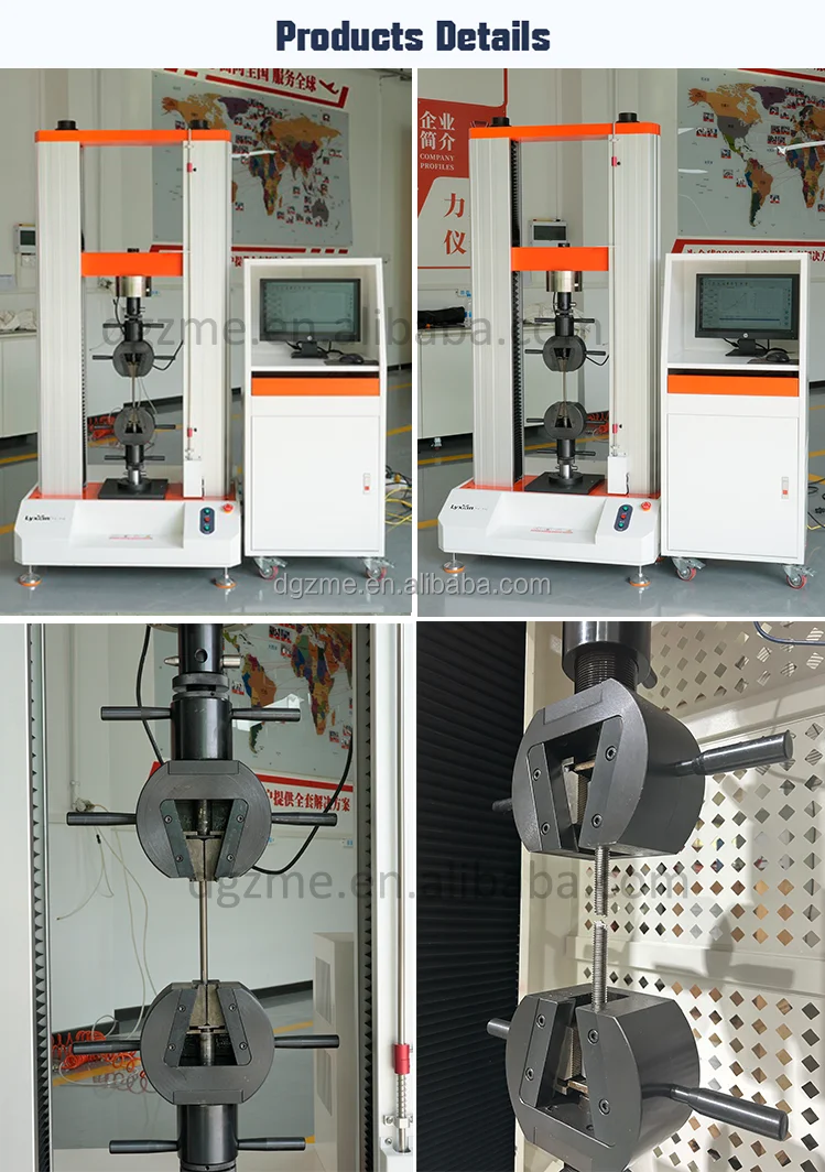 220V 100kn Universal Tensile Strength Testing Machine 1 Year Warranty ...