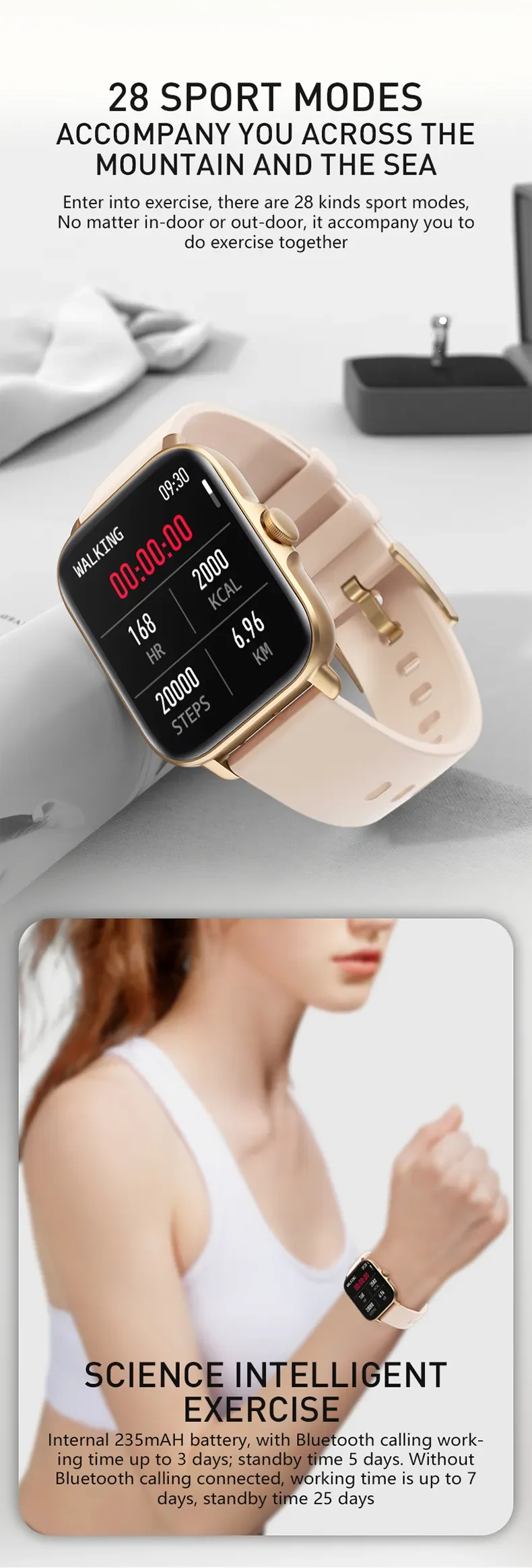Y22 Smart Watch - Versatile Fitness Tracker with Call Reminders