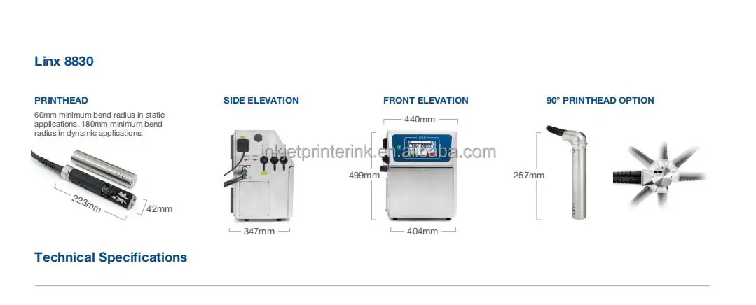 Linx 8830 CIJ Inkjet Printer - High Productivity & Flexibility