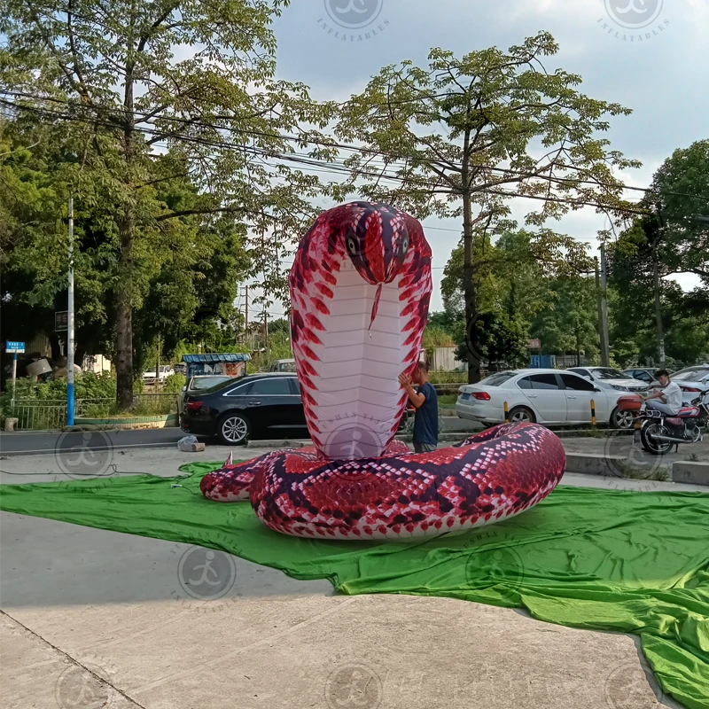 Funny Inflatable Animals Snake Tall Inflatable King Snake Big-eyed ...