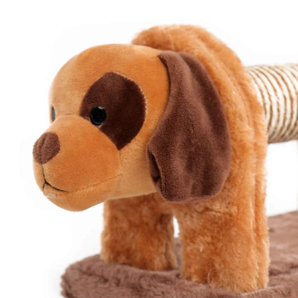 Color Box Customization Cute Animal Head Lion Head Pet Toy Scratcher ...