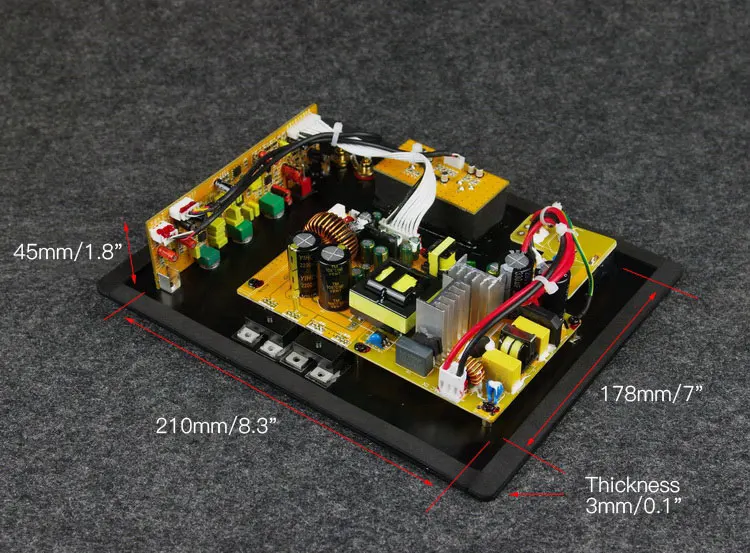 Theater Subwoofer Amplifier Plate - 200W Output for 4-8Ω Speakers ...
