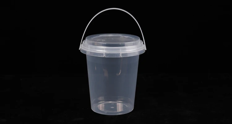 Custom Yicheng Logo Disposable Fruit Container 32oz Clear Bucket Cup ...