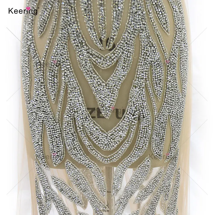 Super Shiny Keering Sliver Full Body Rhinestone Applique