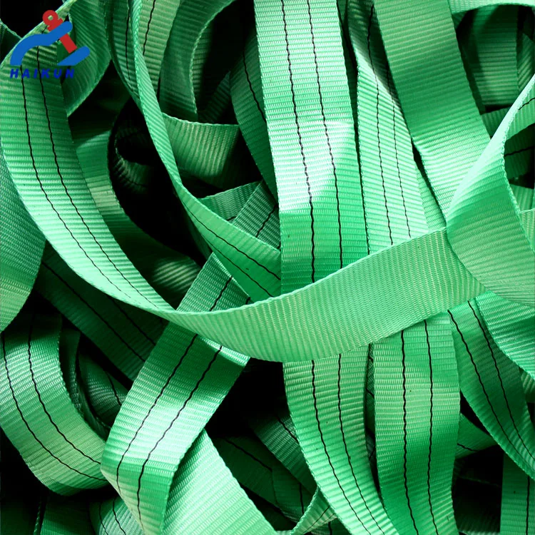Flat Webbing Sling Material Lifting Nylon Belt 100% Polyester Sling ...