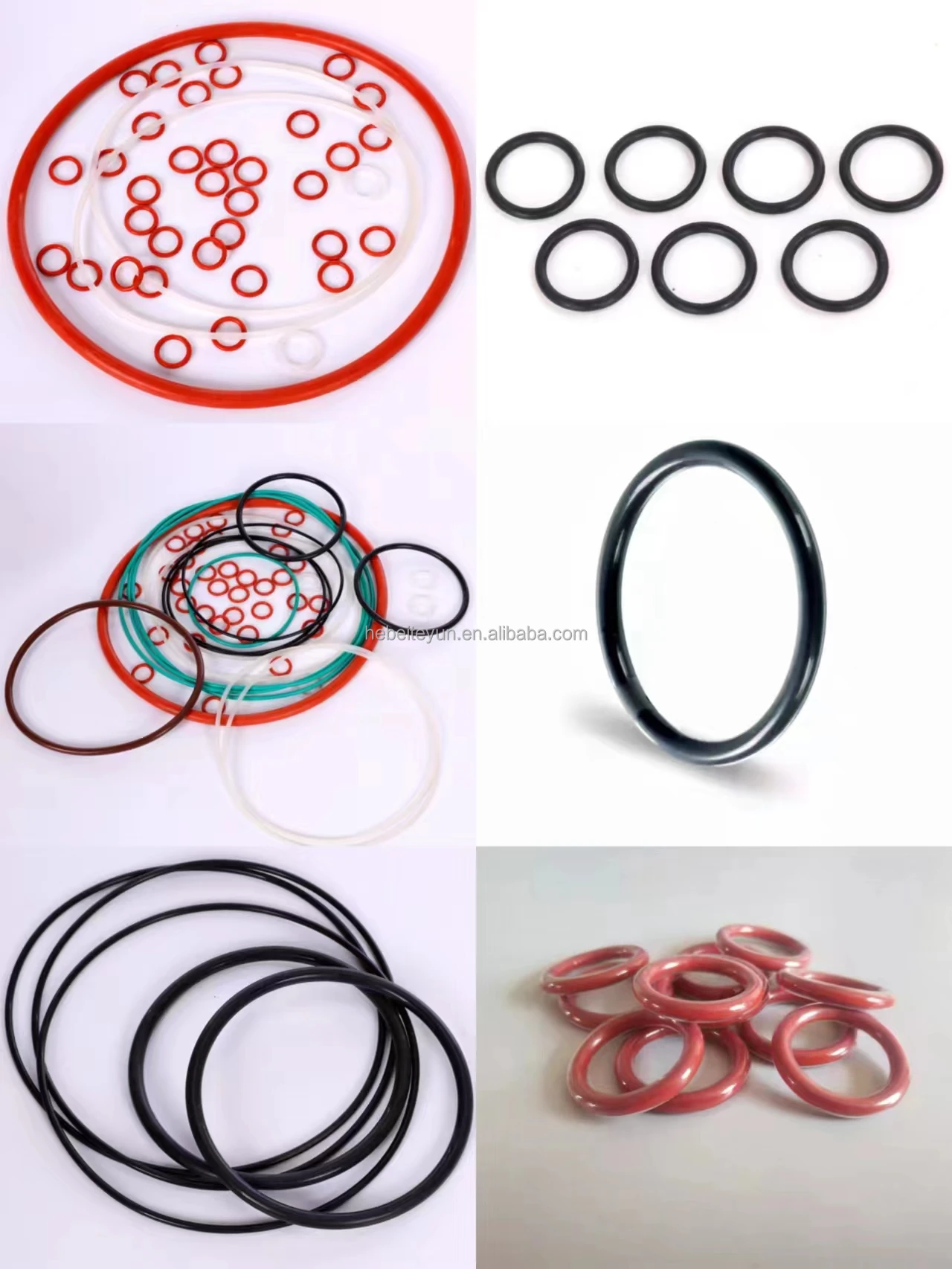 Custom High Precision Fpm Ffkm Hnbr Nbr Fkm Silicone Epdm Rubber Oring Seals O-ring O Rings ...