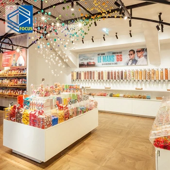 Retail Candy Display Stand Sweet Candy Shop Attractive Candy Store ...