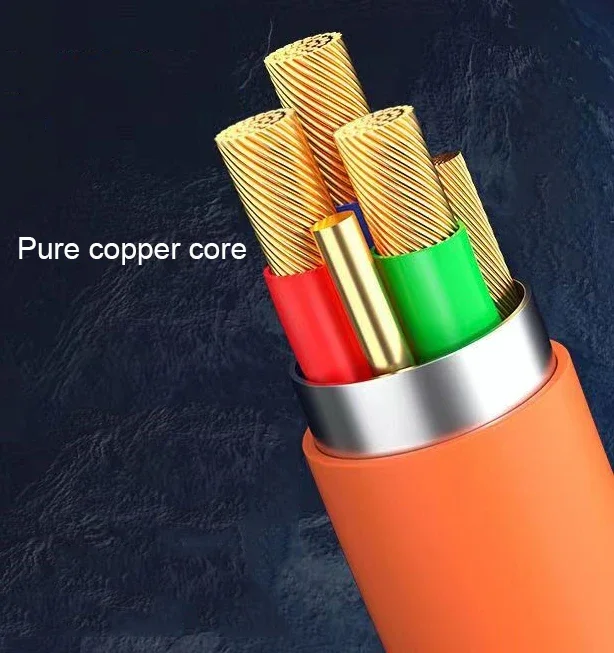 3 In 1 Multi Charging Cable 1.2m Nylon Braided Cord Usb Charger Cable ...