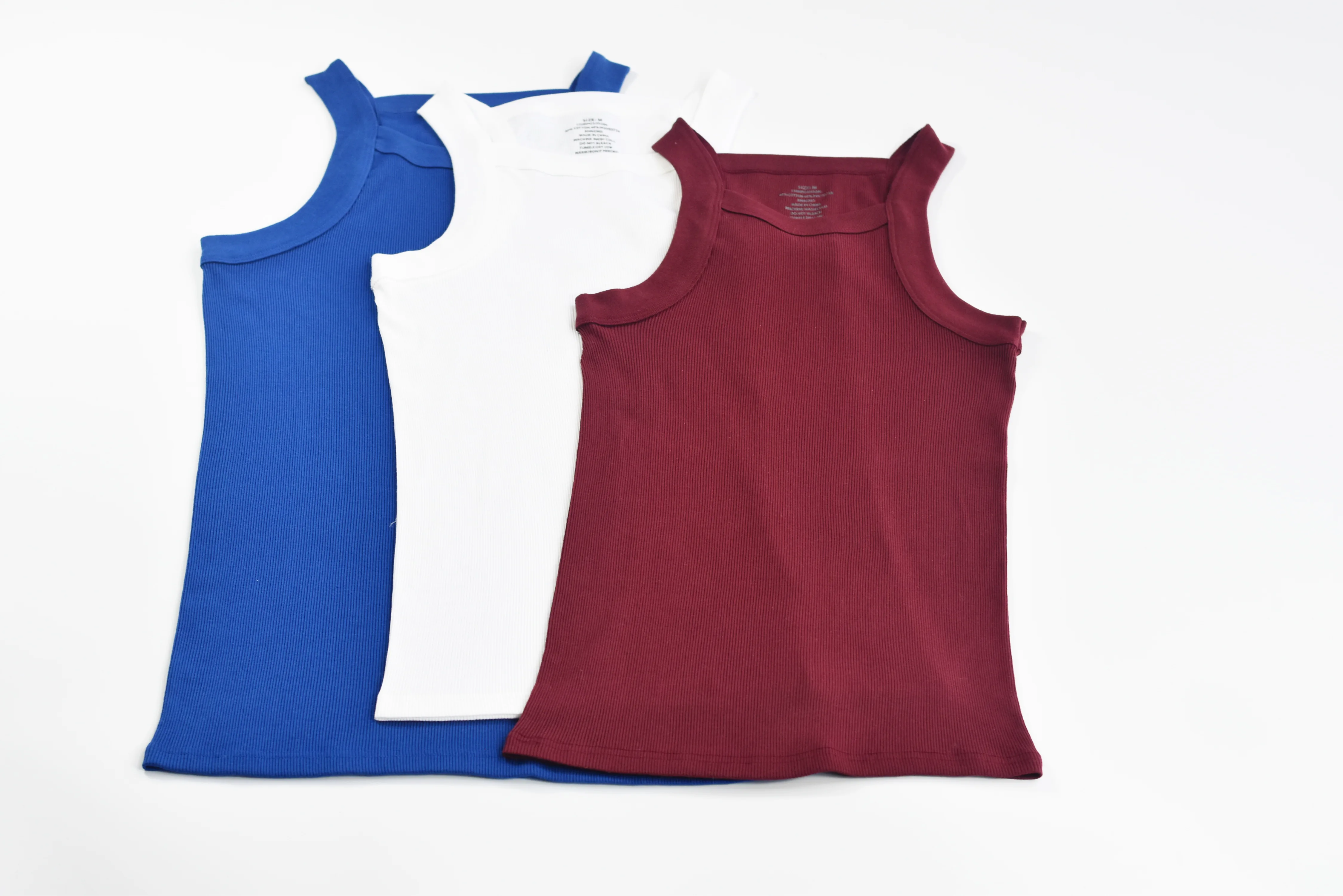 Custom Stretch Men Sleeveless Muscle Vest Singlet Cotton Blend Rib ...