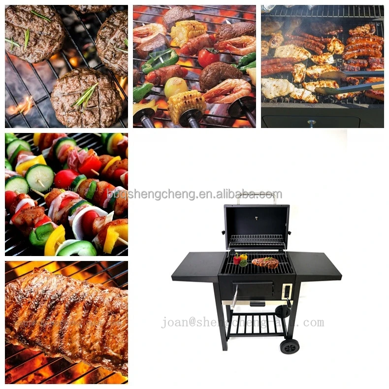 Portable Charcoal Bbq Grills Trolley Smoker Barbecue Grill Aluminum ...