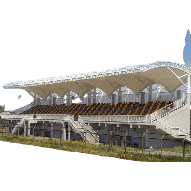 Stadium grandstand bleacher seating steel roof cover structure ...
