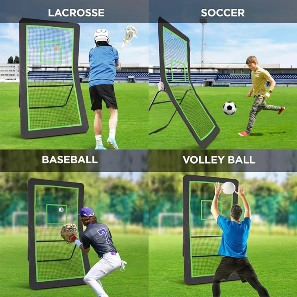 Lacrosse Rebounder For Backyard,4x7ft Bounce Back Net Perfect For ...