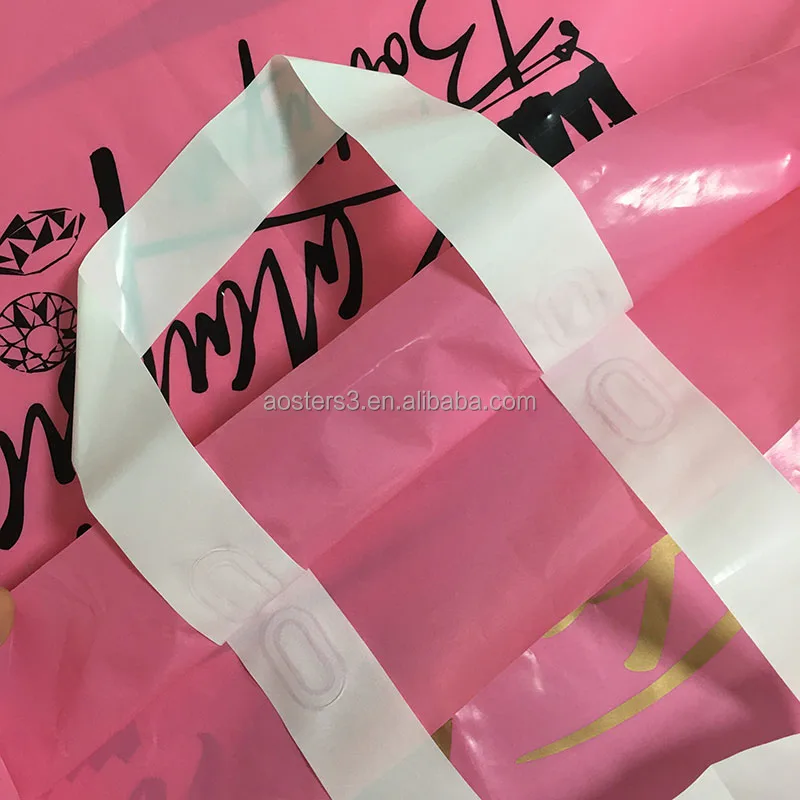 Custom Design Plastic Flexible Loop Handle Bag Ldpe Shopping Carrier ...